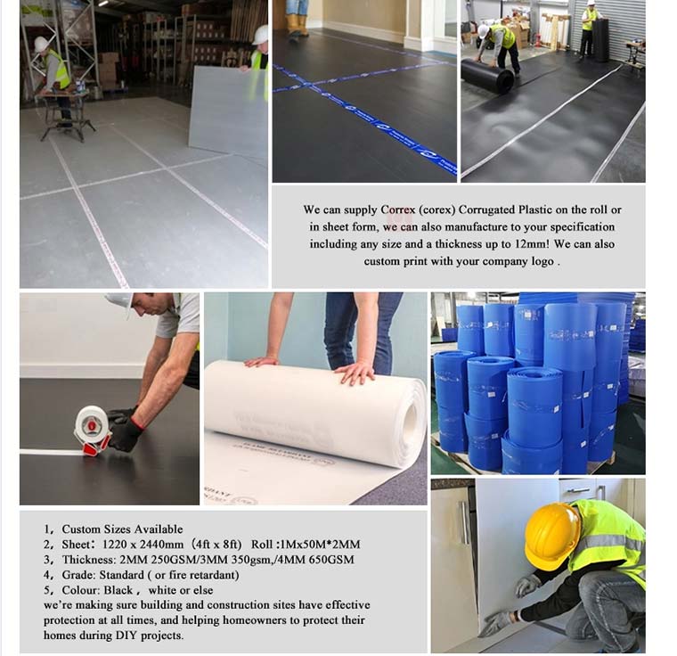 Polypropylene Correx Floor Protection Sheet - Buy Protection Sheet ...
